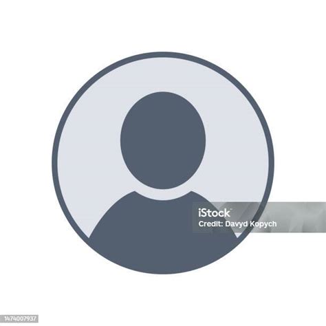 사용자 프로필 아이콘 벡터입니다 아바타 또는 사람 아이콘입니다 프로필 사진 세로 기호입니다 중립적인 성별 실루엣 아바타 사진이 있는 원형 버튼 빈 프로필 실루엣 10 Eps