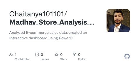 GitHub Chaitanya Madhav Store Analysis PowerBI Analyzed E Commerce Sales Data Created