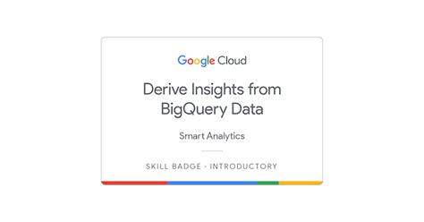 Derive Insights From Bigquery Data Skill Badge Credly