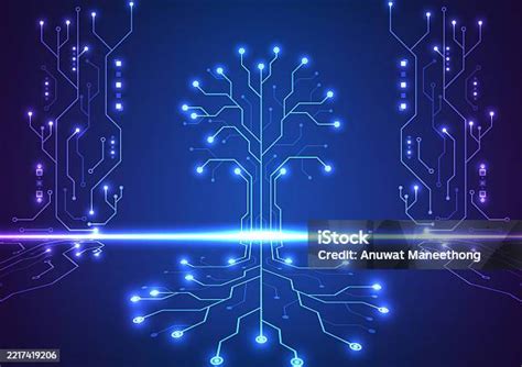 디지털 기술 회로 기판 배경 미래 지향적인 컨셉이 특징입니다 데이터 미래 디지털 네트워크 연결 마더 보드 사이버 펑크 시스템 전자를위한 디자인 0명에 대한 스톡 벡터 아트