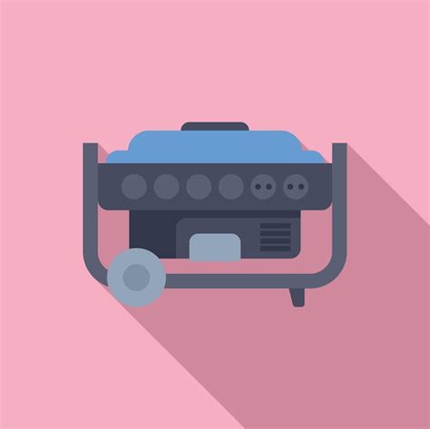 Premium Vector Portable Generator Providing Electricity During Power Outage