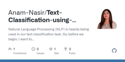 GitHub Anam Nasir Text Classification Using Deep Neural Network Natural Language Processing