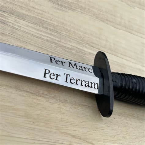 Chrome Commando Dagger — Laser Carve Engraving