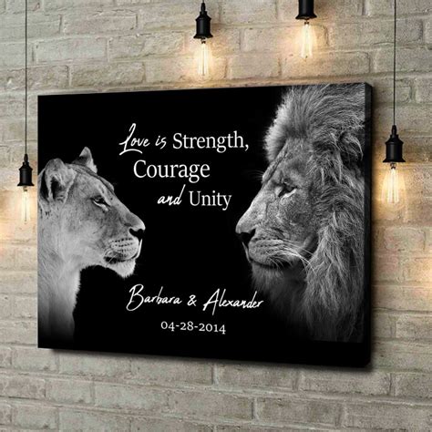 King And Queen Black Personalized Canvases
