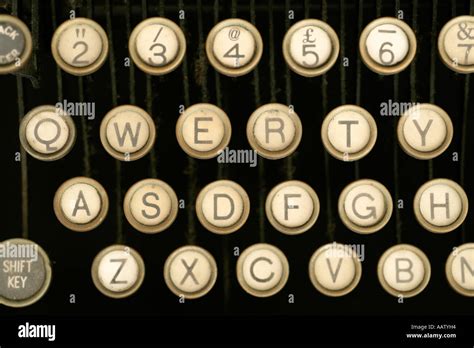 Manual Typewriter Keys Stock Photo Alamy