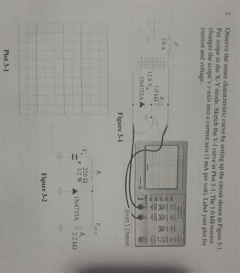 Solved 2 Observe The Zener Characteristic Curve By Setting