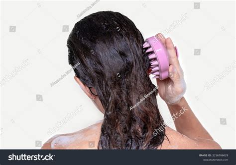 Scalp Massaging Shampoo Brush Royalty Free Images Stock Photos Pictures Shutterstock