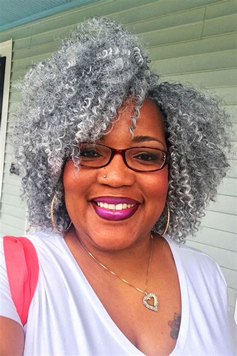 Sliver Grey Curly Non Lace Wig For Older Black Ladies And Seniors