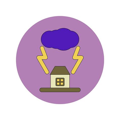 번개 벡터의 평면 디자인 Ai Eps Uidownload