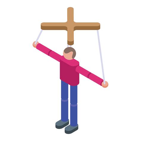 Doll Control Icon Isometric Style 15687448 Vector Art At Vecteezy