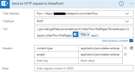 how to add text to any part of a sharepoint page using power automate