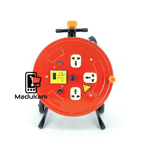 25mm X 50m Extension Cable Reel With Switch And 3 Sockets Madukani