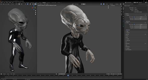 Classic Alien Blender 3d Model By Jebcg