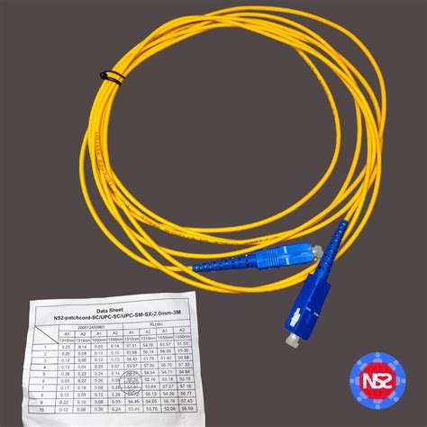 Jual Fiber Patchcord Patch Cord Meter Mm Sc Upc Sc Upc Termurah Jakarta Pusat NS