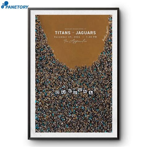 Jacksonville Jaguars Vs Tennessee Titans Everbank Stadium Dec 29 2024 Poster 2025