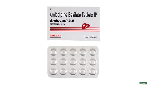 Buy Amlovas 2 5mg 15 Tablets Online At Best Prices Wellness Forever