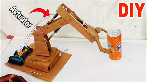 How To Make An Actuated Robotic Arm Actuator Diy Roboticarm Youtube