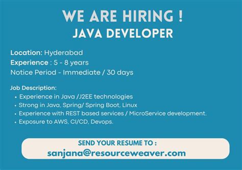 itandsoftware itrecruitment itjobs java j2ee aws microservices