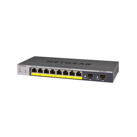 Netgear 10 Port Gigabit Ethernet Smart Switch With 8 Poe Ports And 2 D Kaira India