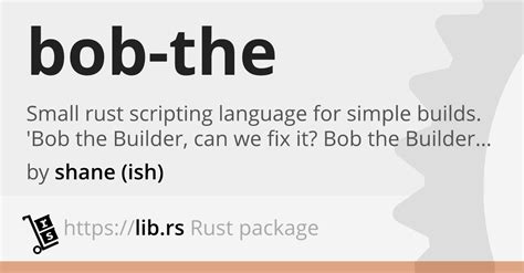 Bob The Cargo Library Lib Rs
