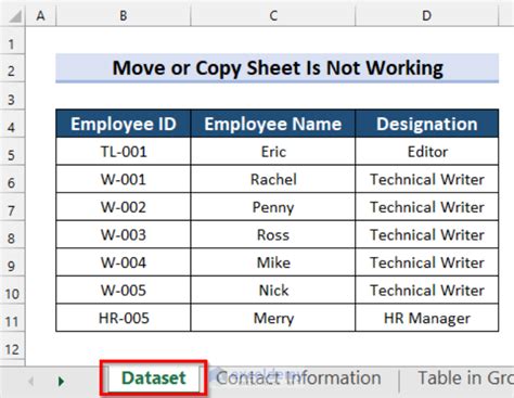 Fixed Move Or Copy Sheet Not Working In Excel ExcelDemy