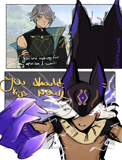 Pin By Myth On Genshin Impact Cartoon Crossovers Ship Art Chibi