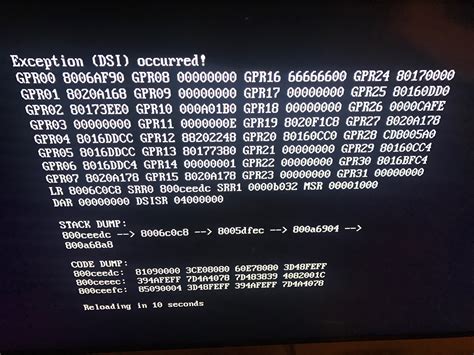 Exception Dsi Occured Vwii Homebrew Wii Board