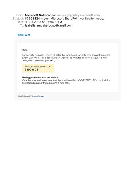 Is Your Microsoft Sharepoint Verification Code Pdf