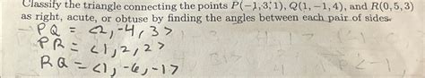 solved how to solve classify the triangle connecting the