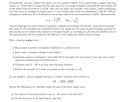 Geometrically You Can Compute The Square Root Of A