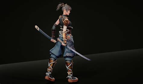 Remodel 3d Stylized Game Character Ue5 Rig Texture Armor 2d Sketch To 3d Model By Roglu Hamk