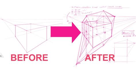 How To Draw A Cube Point Perspective THE DESIGN SKETCHBOOK