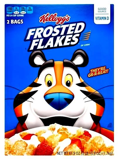 Vtg Kelloggs Frosted Flakes Tony The Tiger Theyre Grrreat Graphic