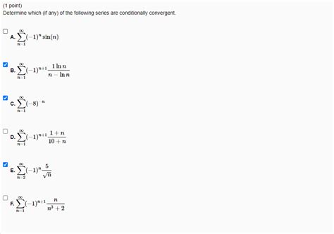 solved 1 point determine which if any of the following