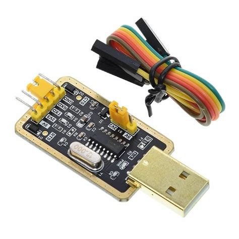 Конвертер Usb в Ttl Rs232 на базе Ch340g адаптер Usb Uart Cts Rts — купить в интернет