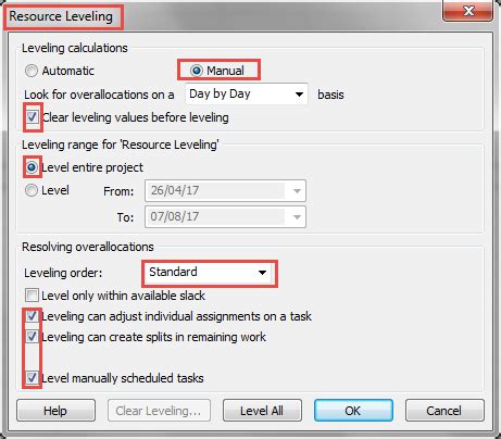 Resource Leveling Using MS Project Techno PM Project Management Templates Download