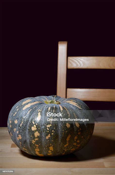 Solitary 펌프킨 On 전원주의 테이블과 의자가 마련되어 있습니다 0명에 대한 스톡 사진 및 기타 이미지 0명 11월 2015년 Istock