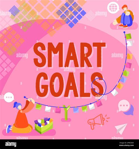 Sign Displaying Smart Goals Business Idea Mnemonic Used As A Basis For