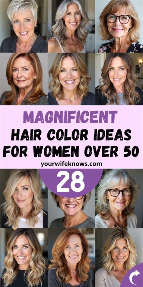 28 Stunning Hair Color Ideas For Women Over 50 From Blonde Highlights