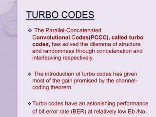 Convolution Codes And Turbo Codes PPTX