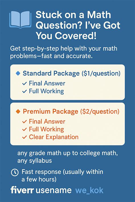 Answer Your Questions With Detailed Explanations By We Kok Fiverr