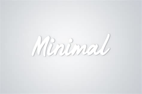 premium psd minimal emboss text effect