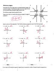 Reference Angles Ws Pdf Course Hero