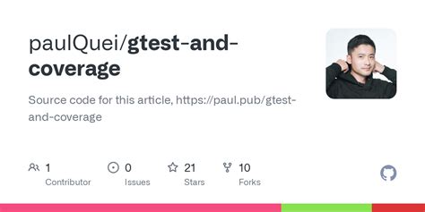Github Paulquei Gtest And Coverage Source Code For This Article Https Paul Pub Gtest And