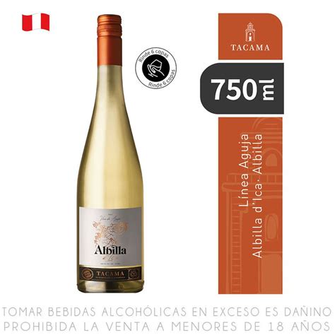 Vino De Aguja Blanco Albilla Tacama Albilla De Ica Botella 750ml Metro Pe