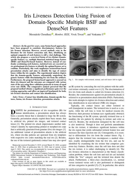 Iris Liveness Detection Using Fusion Of Domain Specific Multiple Bsif And Densenet Features