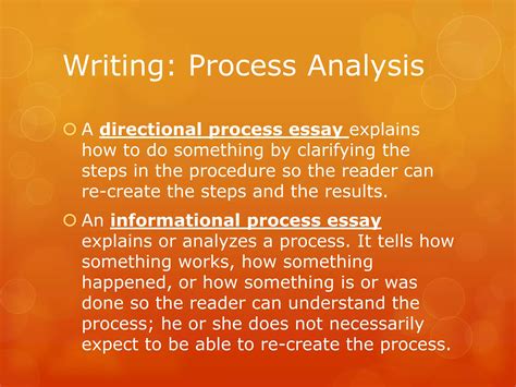 Process Analysis Essay PPTX Homework And Study Education