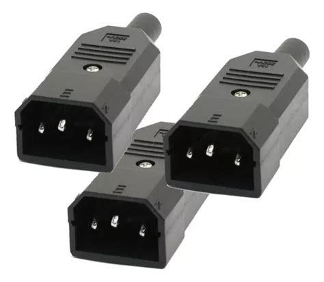 Conector Power Interlock Pc C14 Alimentacion Para Armar X 3