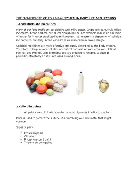 Colloid Examples Food