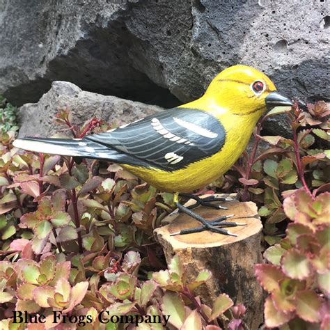 B 03 Yellow Warbler Bird Celtic Viking And Lamp Woodcraft Carvings